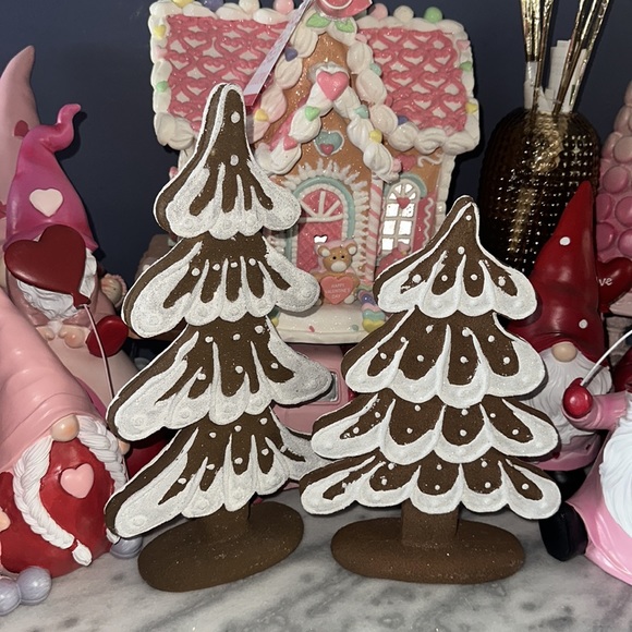 Raz Imports | Holiday | Gingerbread Trees Set Of 2 | Poshmark